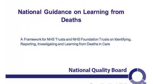 National Guidance on Learning from Deaths – National Bereavement Alliance